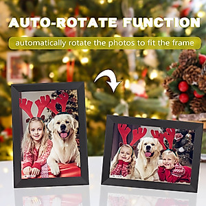 Digital Picture Frame, 10.1 Inch WiFi Digital Photo Frame 1280x800 IPS Touch Screen Photo Frame with 16GB Storage, Auto-Rotate, Wall-Mounted, Share Photos Videos via Frameo App Anywhere