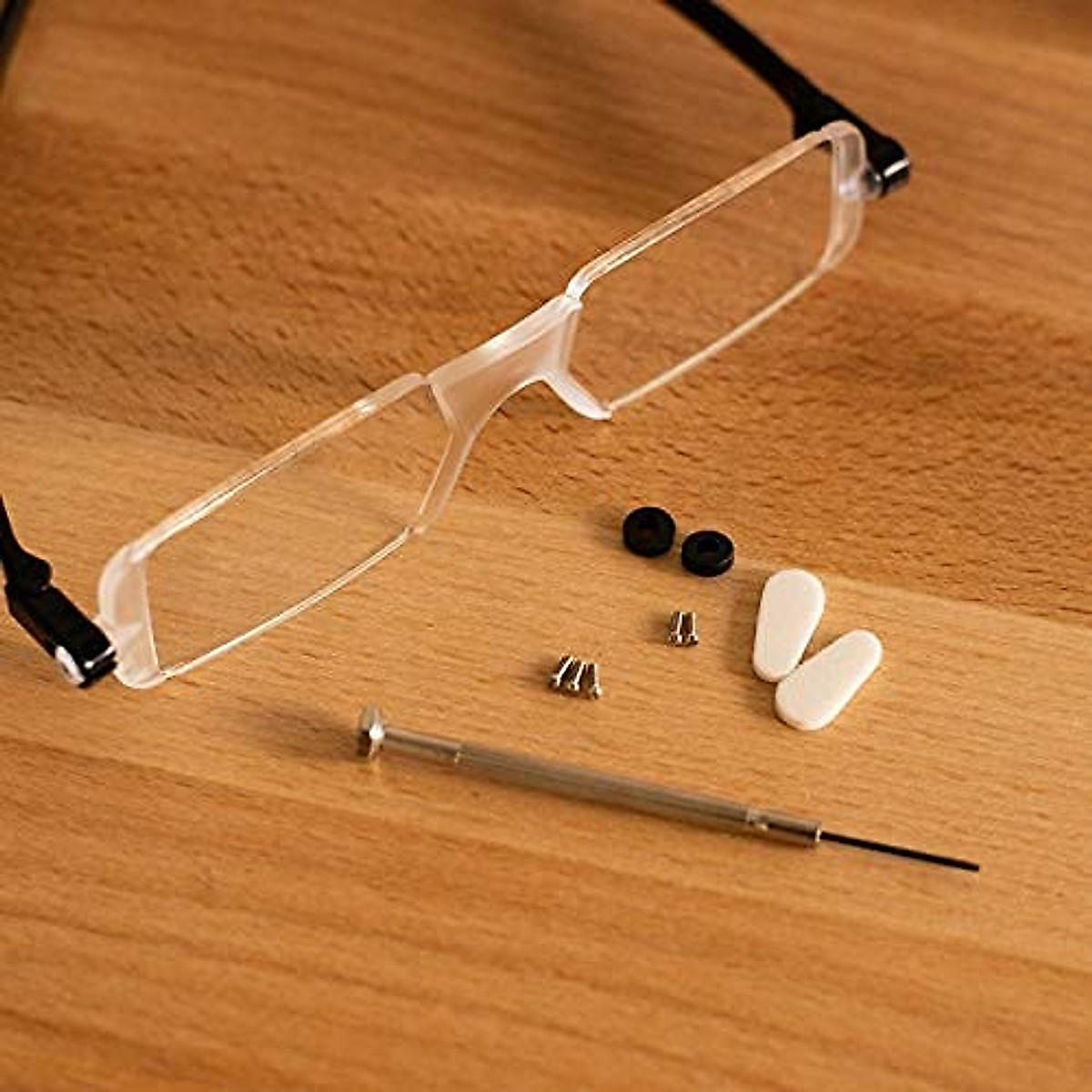 3 Set. Foster Grant Pocket Size Eyeglasses Repair Kits. Includes 3 Screw Drivers, Screws and Small Parts.