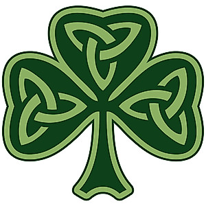 CafePress Trinity Shamrock Oval Car Bumper Sticker