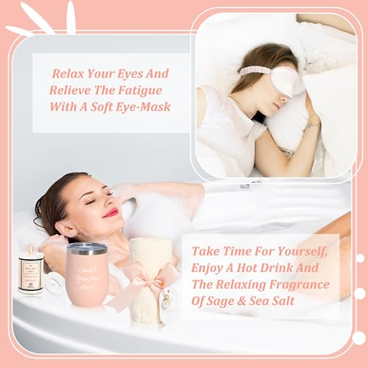 Enchant Givers Gift Sets, Self Care Gifts for Women, Get Well Soon Gift Baskets for Women, Spa Gifts for Women, Gifts for Girlfriend, Gifts for Moms, Woman Gifts