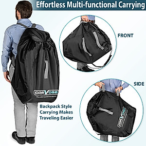 Car Seat Bags For Air Travel – Durable Infant Gate Check Bag For Car Seats – Universal Backpack Infant Carseat Bag Cover For Airplane – Secure Infant Car Seat Storage Bag For Better Traveling