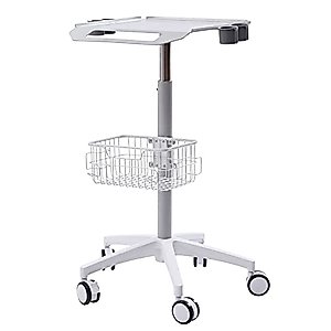 Mobile Trolley Cart,Multifunctional Medical Cart,Stainless Steel Rolling Lab Utility Cart,Height Adjustable Lab Cart with Wheels for Beauty Salons Spa Laboratories