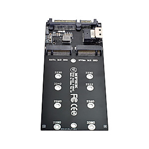 chenyang CY M.2 NVME SSD to SFF-8654 ＆ NGFF SATA SSD to SATA 2 in 1 Combo Adapter for Mainboard (Not Work NVEM SSD to SATA)