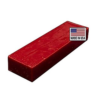 Blended Waxes, Inc. - Cheese Wax Block - Fully Refined Premium Wax For Cheese Making - Food Grade Wax, Can Be Used For A Variety Of Different Cheese Types (Red, 1-Block)