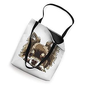 Chihuahua Long Haired Chihuahua Long Hair Chiwawa Dog Lover Tote Bag