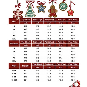 Ekouaer Family Christmas Pajamas Matching Sets Xmas Matching Pjs Holiday Home Xmas Family Sleepwear Set