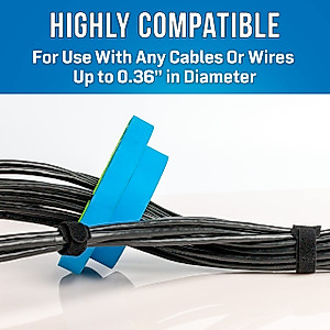 Jonard Tools CCB-34 Cable Comb Organizing Tool, Wire Comb, Cable Dresser, Bundler, Organizing Tool, Ethernet Comb, Network Cable, Data Cable Comb, Cable Dresser, Cat6A, Cat7, Blue/Green