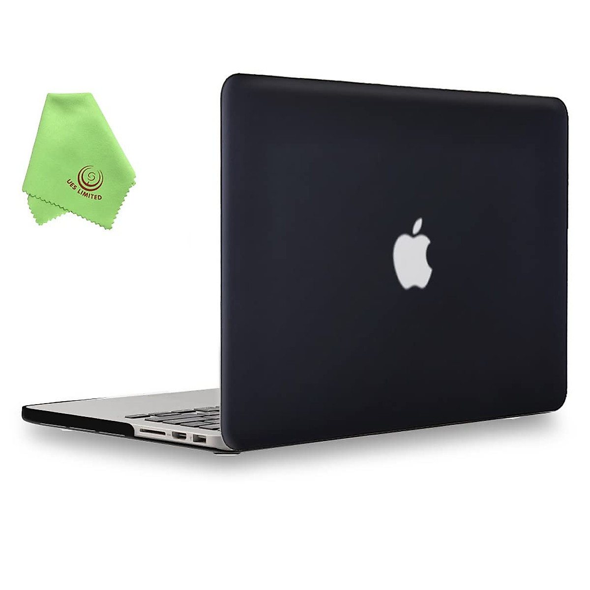 UESWILL Matte Hard Shell Case Cover Compatible with MacBook Pro (Retina, 13 inch, Early 2015/2014/2013/Late 2012), Model A1502/A1425, No CD-ROM, No USB-C, Black