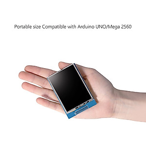 ELEGOO UNO R3 2.8 Inches TFT Touch Screen with SD Card Socket with Technical Data for Arduino UNO R3 R4