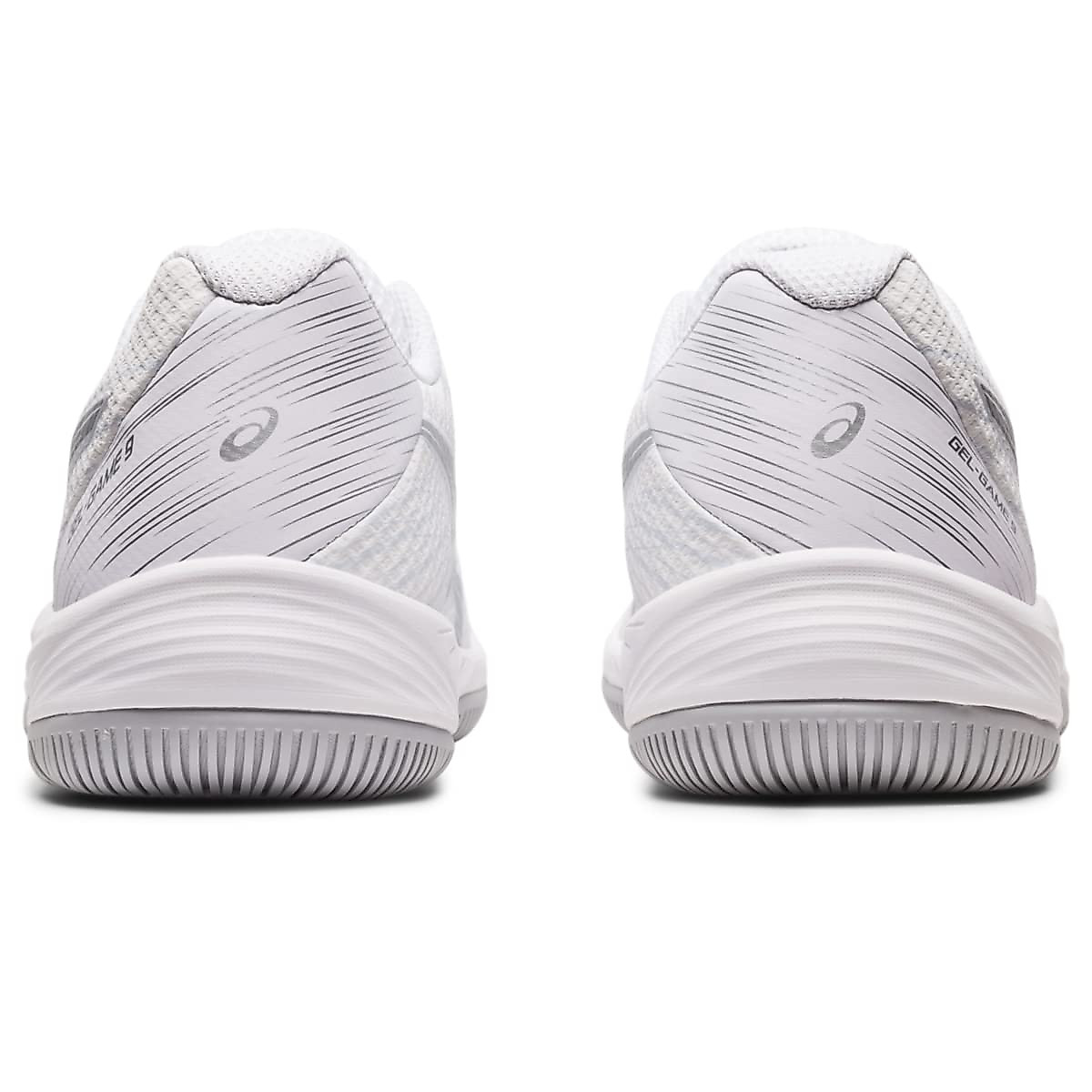 ASICS Women's Gel-Game 9 Tennis Shoes, 7.5, White/Pure Silver