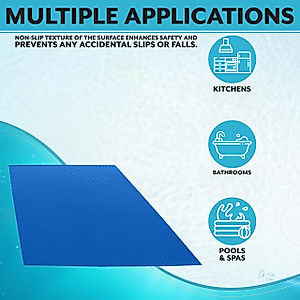 Poolzilla Swimming Pool Ladder Mat - 36" x 36" - Premium Protective Pad for Liner