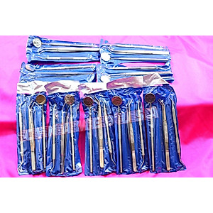 New German Stainless 45 Instruments Basic Dental Set Mirror Explorer College plier 16 of EA