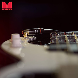 Monster Prolink Monster Bass Instrument Cable - 12 ft - Right Angle to Straight