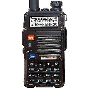 BAOFENG BF-F8HP (UV-5R 3rd Gen) 8-Watt Dual Band Two-Way Radio (136-174MHz VHF & 400-520MHz UHF) Includes Full Kit with Large Battery