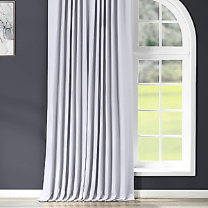 HPD Half Price Drapes Extra Wide Room Darkening Curtains for Bedroom & Living Room 100 X 108 (1 Panel), BOCH-144105-108-DW, Fog Grey
