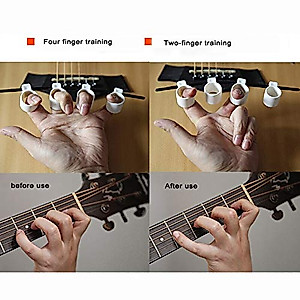 Guitar Beginner Finger Expander Adjustable Stretcher Expansion Ukulele Increase Finger Strength, Multifunctional Finger Expander Portable Span Practice