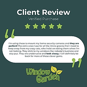 Window Garden Veg Ledge - Window Shelf for Plants, Clear Acrylic Shelves - Suction Cup Indoor Plant Holder - Glass Window Sill Extender for Microgreens Kit, Seed Starter Pots, Planters (1 Pack)