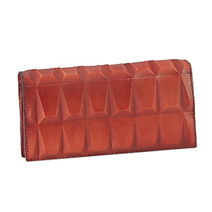 Diophy Genuine Leather Solid Chocolate Style Snap Wallet 8306