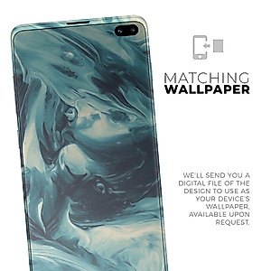 DesignSkinz Liquid Abstract Paint Remix V37 Protective Vinyl Decal Wrap Skin Cover Compatible with The Samsung Galaxy S20 (Screen Trim & Back Glass Skin)