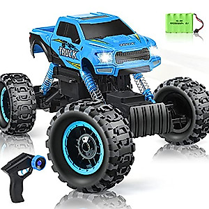 DOUBLE E 1/12 Scale Remote Control Monster Trucks - 2.4Ghz Off Road RC Trucks, Toys Gifts for Boys Age 6-10