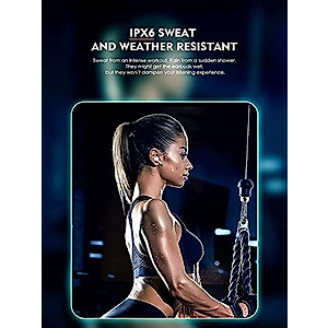 Hyeing Active Noise Cancelling True Wireless Earbuds,Bluetooth 5.2 in-Ear Headphones, Sweat Waterproof Hi-Fi Earphone,36H TV Gaming Headset with 4 HD ANC Microphones,for Smartphone Gifts Gym