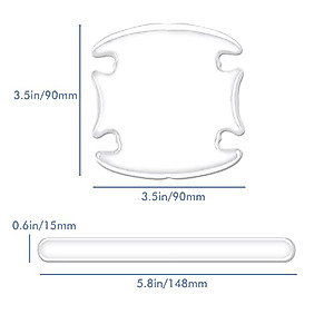 SHERY Car Door Handle Scratch Protector Car Door Film Stickers for Protective Car Car Door Handle Cup Protector Films 8 Pcs