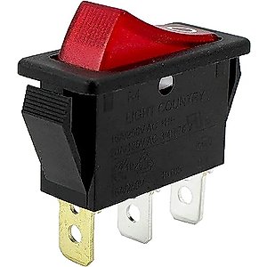 120927-24 120 Volt Rocker Switch Lighted On Off for FMI Desa Electric Fireplaces（1 PCS）