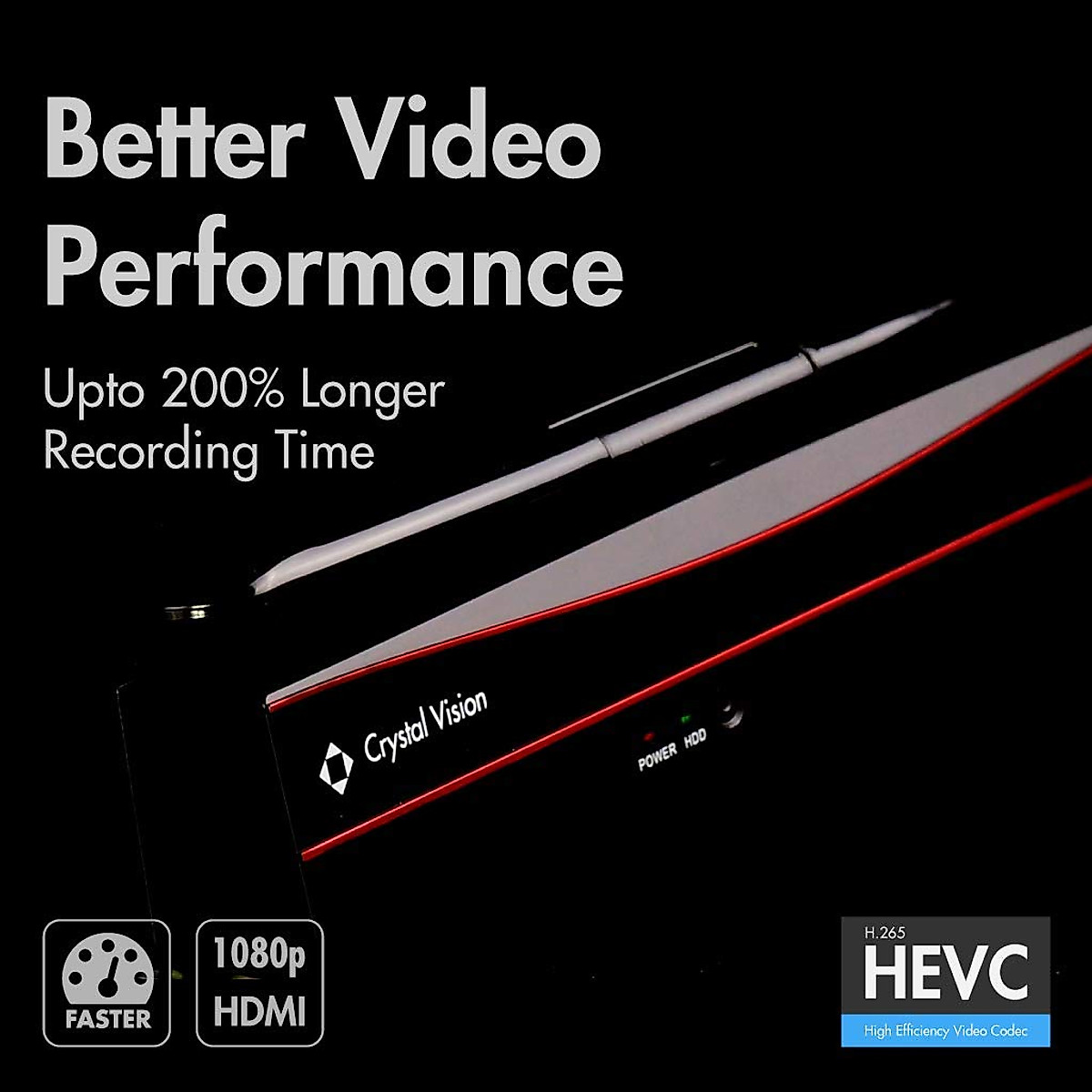 (2022 Upgraded Ver.) [8CH] Crystal Vision CVT808A-20WB 1080P Full HD Wireless Surveillance System NVR CCTV w/ 2TB HDD, Built-in Monitor & Router, 3MP Camera Auto Pair