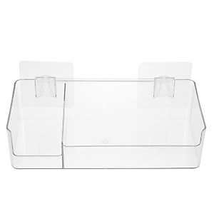 Kichvoe Organizer Storage Cabinet Refrigerator Bin Clear Plastic Bins for Fridge Bath Basket with Suction Cups Refrigerator Crisper Storage Containers Kitchen Organization Fridge Organizer