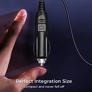 Digipartspower Car Adapter for Valentine One V1 Radar Laser Detector Auto Power Cord DC Charger