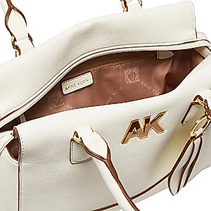 Anne Klein Soft Satchel with Card case, Anne White