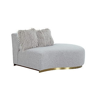 Pasargad Home Simona Sofas, W110.6 xD50.08 xH29, Grey