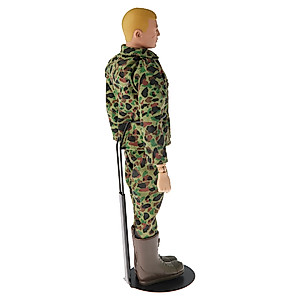Plymor DSP-5175B Black Adjustable Doll Stand, fits 10, 11, and 12 inch Dolls or Action Figures, Waist is 1.75 to 2.25 inches Wide, 5 to 6 inches Around