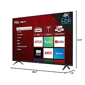TCL 43S425 43 Inch 4K Ultra HD Smart ROKU LED TV (2018)