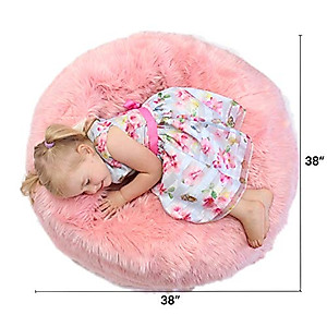 Fluffy Stuffs | Super Soft Furry Stuffed Animal Storage Bean Bag Chair Cover for Kids | Premium Plush Fur | Canvas Handle | Make Bedroom Clutter Comfortable and Fun for Children | Machine Washable