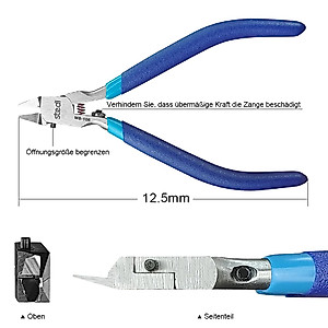 stedi 5-inch Model Nipper, with Ultra-thin Single-edge and Blade Case Plastic Model Tools for Gundam Repairing Plastic Model and Fixing, Blue