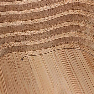 UXZDX Shopping Basket,Foldable Basket Basket in Bamboo in Form of Apple for Fruits (Wood Log)