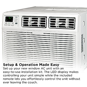 TCL 8W9ER1-A Smart App & Voice Control Window Air Conditioner, 8,000 BTU, White