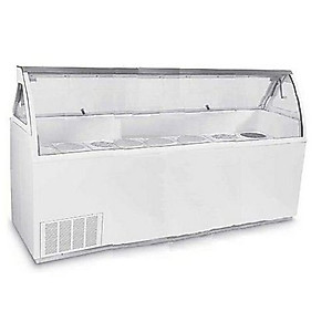 Global-Refrigeration Kelvinator Visidipper Ice Cream Cabinet With Curved Front 26 Cft 88" Length Model Ckdc87V