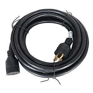 labwork 25FT L14-30P to L14-30R Generator Extension Cord 30 A Generator Cord Pre-Drilled Power Inlet Box Water Proofing Combo Kit L14-30P Generator Inlet Box 125/250 Volts