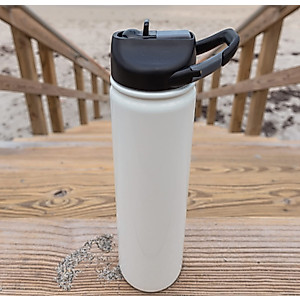 Seriously Ice Cold SIC 27oz Insulated Water Bottle Thermos, Premium Triple Layer Vacuum Stainless Steel, BPA Free Wide Mouth Lid with Carabiner Clip