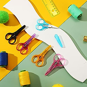 72 Pcs Embroidery Scissors Set Small Craft Scissors for School Kids Lightweight Detail Stainless Steel Scissor with Protective Cover Straight Tip for DIY Sewing Student Office Teacher Art Supplies