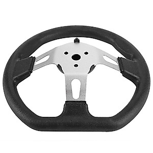Acouto 270mm -Kart Steering Wheel with, Steering Wheel for -Kart Racing Cart Accessory