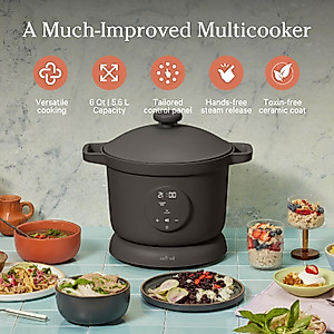 Our Place Dream Cooker | 6-quart Multicooker | 4 Versatile Modes | Pressure Cook, Slow Cook, Sear & Saute, Keep Warm | Hands-Free Steam Release | Tailored Control Panel | Char