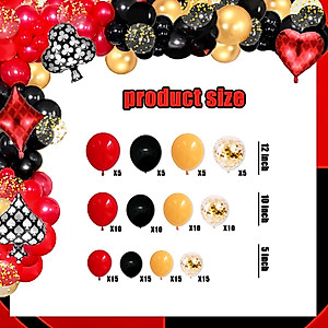 Casino Theme Party Decorations 132pcs Casino Party Decorations Casino Night Decorations Casino Birthday Decorations Casino Decorations includes Banner Balloon Box Backdrop Cake Decorations Tablecloth