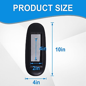 Office Chair Replacement Armrest Arm Pads Caps Fits Univeral 4" Mounting Hole with Mounting Hole Patterns Screws(1 Pair) Black