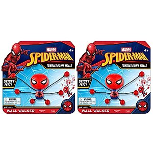 JA-RU Spiderman Stretchy Window-Crawler (2 Units) | Wall-Climber and Window Walker-Rolling Sticky Toys | Marvel Avengers Superhero Fidget Toys | Toys and Novelty Toys for Kids. 6812-2
