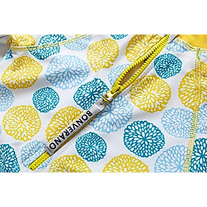 Baby/Toddler Girl One Piece Swimsuit Long Sleeve with UPF 50+ Sun Protection (Yellow, 3-6 Months)