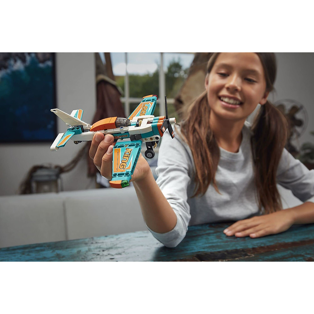 LEGO Technic Race Plane 42117 Toy to Jet Aeroplane 2 in 1 Stunt Model Building Set for Kids, Boys and Girls 7 Plus Years Old, Gift Idea
