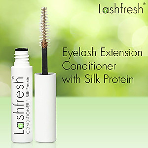 Lashfresh Eyelash Extension Conditioner with Silk Protein, 3ml. Keep natural lashes healthy and strong, soft and silky lash extensions.